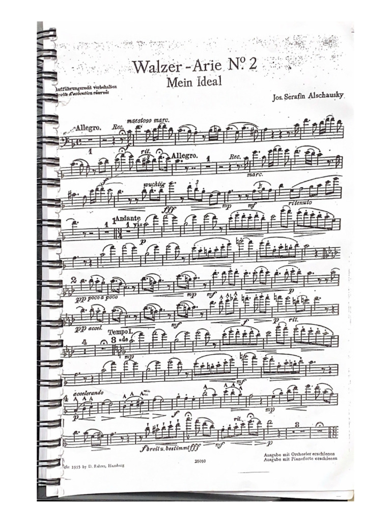 Alschausky Walzer-Arie No.2 | PDF