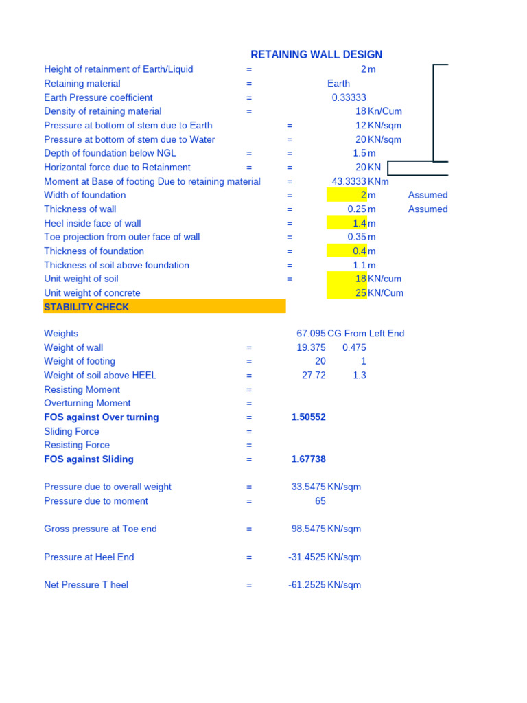 Retain-Wall | PDF | Building Technology | Structural Engineering