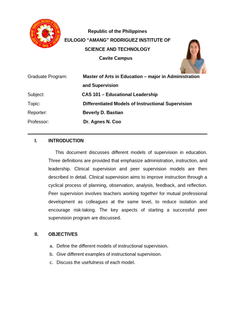 CAS 101 | PDF | Teachers | Mentorship