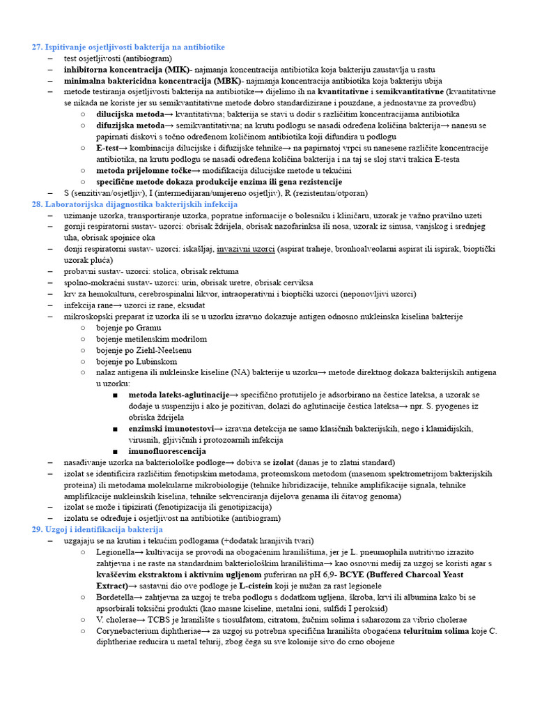 Skripta- Mikrobiologija i parazitologija | PDF