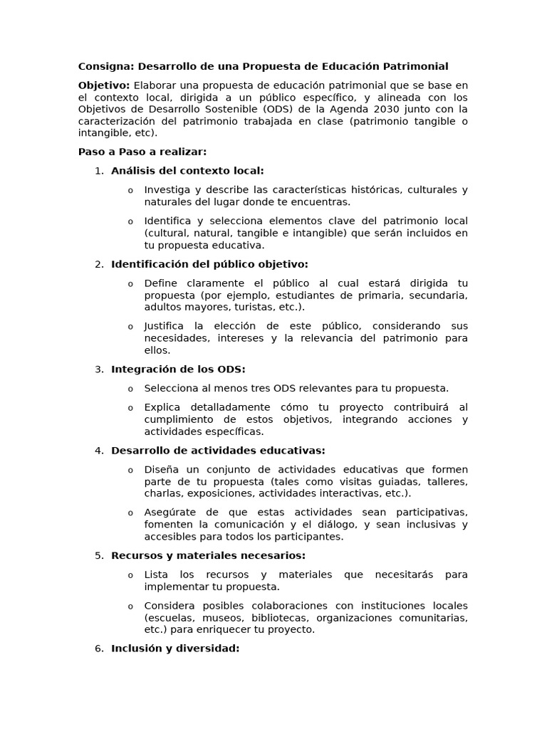 Consigna TP Final | PDF | Inclusión (Educación)