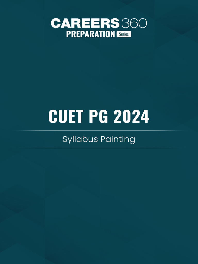 CUET PG 2024 Syllabus Painting - 1729517337283 | PDF
