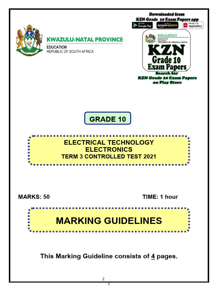 Grade 10 Term 3 Electronics Memo | PDF | Antenna (Radio) | Radio