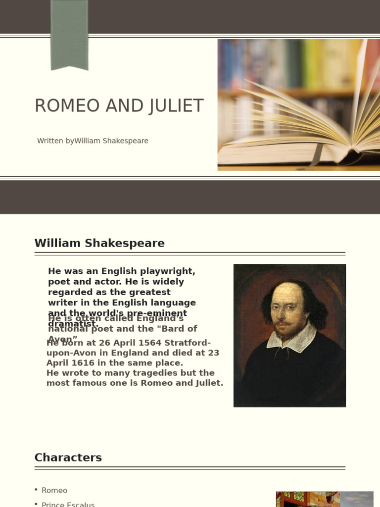 Romeo and Juliet: Written Bywilliam Shakespeare | PDF