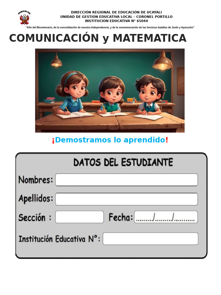 Evaluacion De Comunicacion 11 10 Pdf