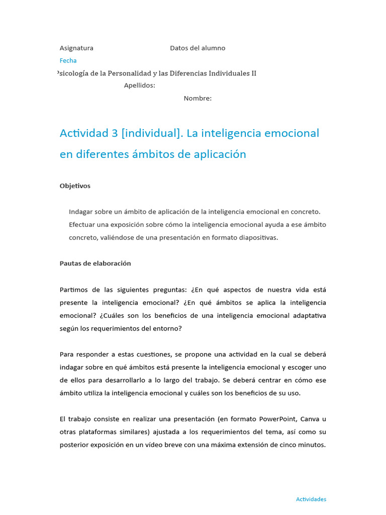 Psico Pers II - Act03-2 | PDF