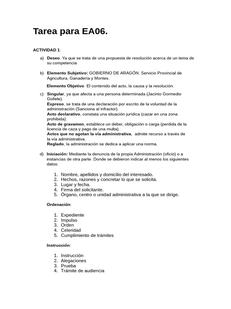 Tarea EA06 | PDF | Derecho