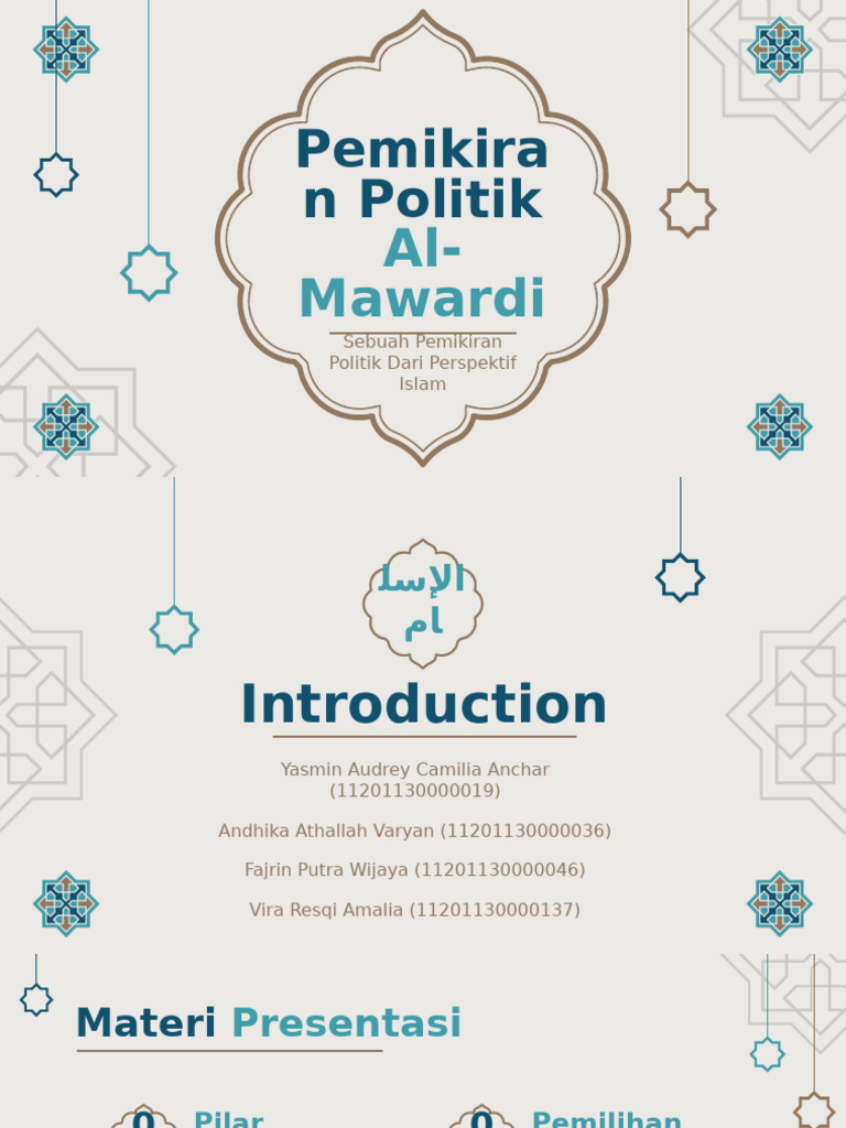 Kel.10 - Pemikiran Politik Al-Mawardi | PDF