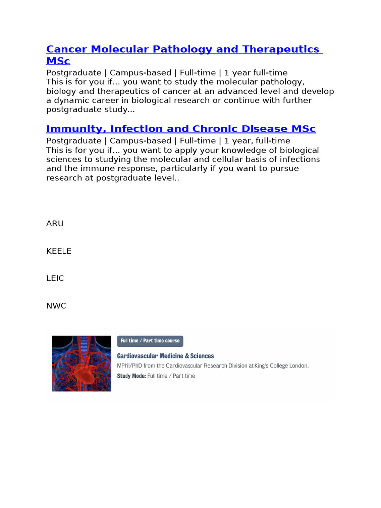 Cancer Molecular Pathology and Therapeutics MSC | PDF | Self-Improvement