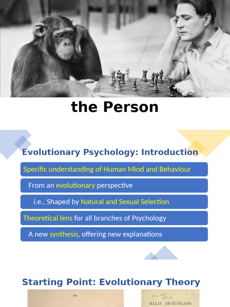Week 3 - Evolutionary Psychology | PDF | Evolution | Adaptation
