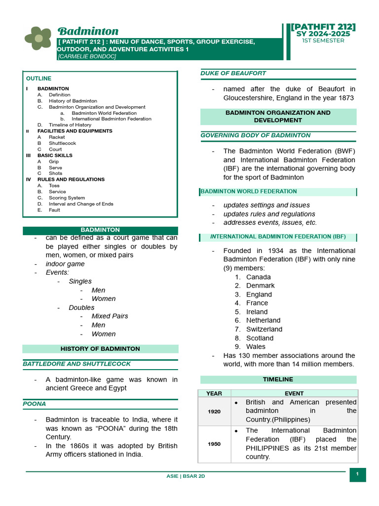 pathfit 212 midterms | PDF | Olympic Sports | Summer Olympic Sports
