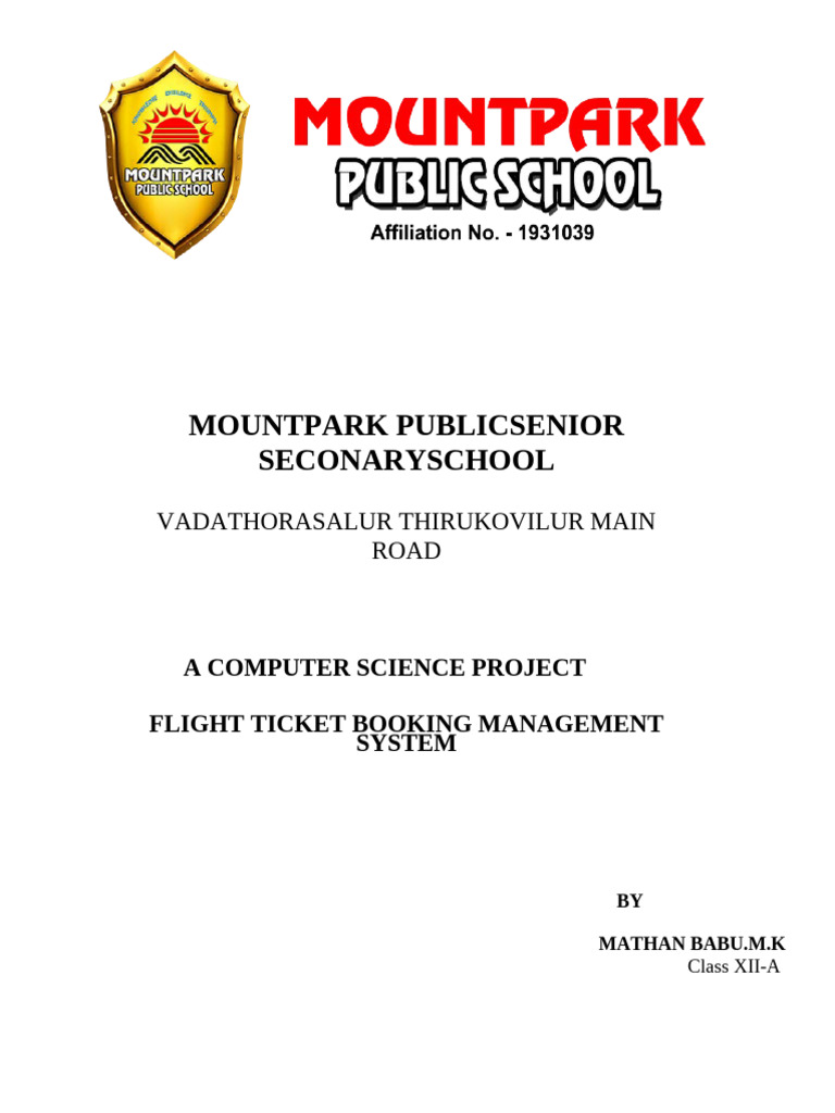 Mathan Cs Project 1 | PDF | Python (Programming Language) | File Format