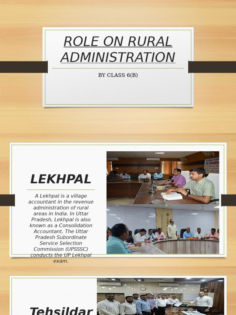 Role On Rural Administration: by Class 6 (B) | PDF | Religion ...