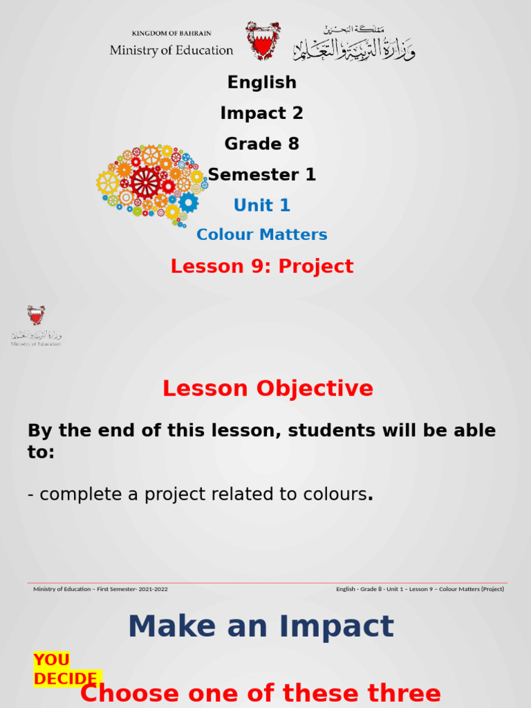 Grade 8 U1 L9 Project | PDF