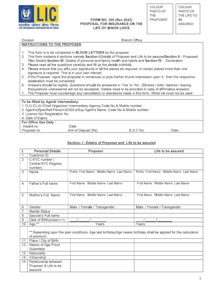Form 360 | PDF