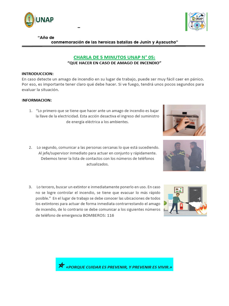 CH5M-05_QUE-HACER-EN-CASO-DE-AMAGO-DE-INCENDIO | PDF