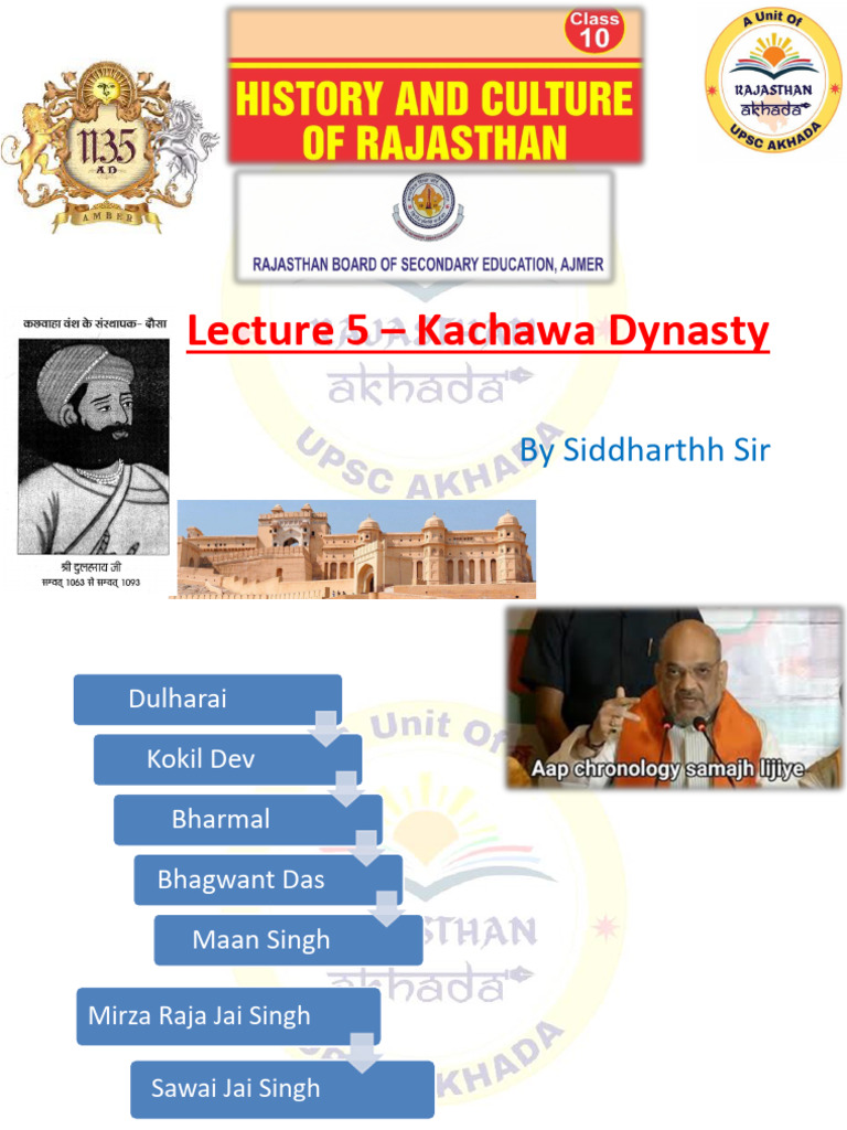 L-5 Kachwaha Dynasty | PDF | Mughal Empire