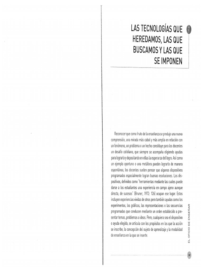 Litwin Edith - El Oficio de Enseñar. Capítulo 7 | PDF