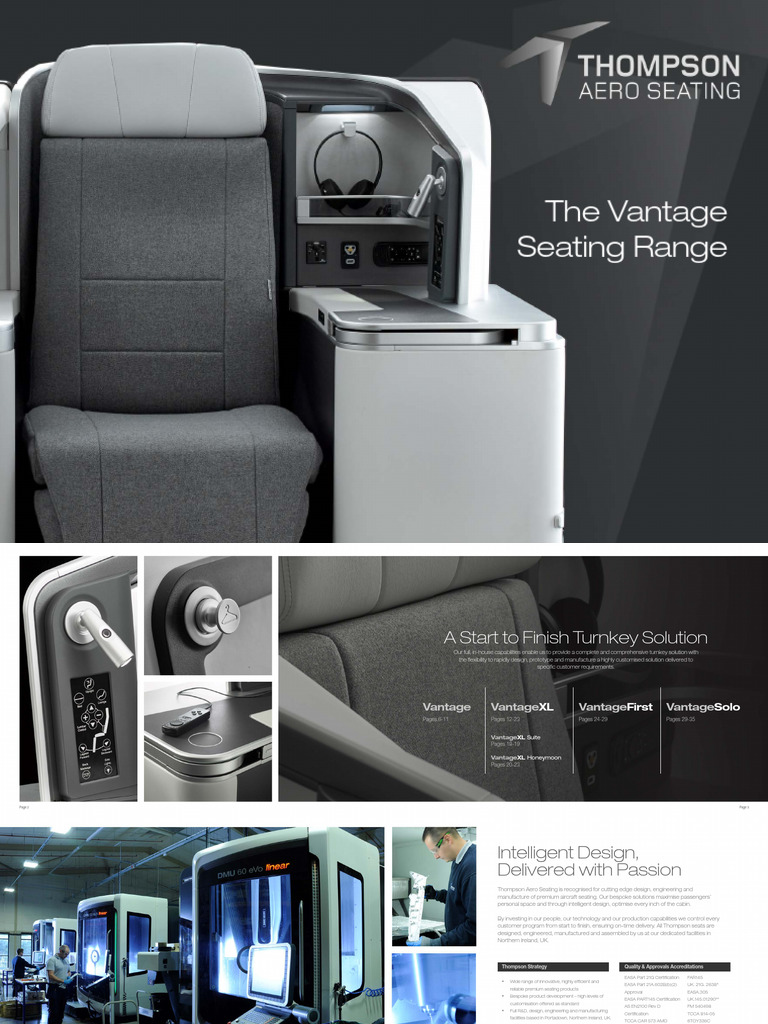 Thompson Aero Seating Brochure | PDF | Business Class | Aviation