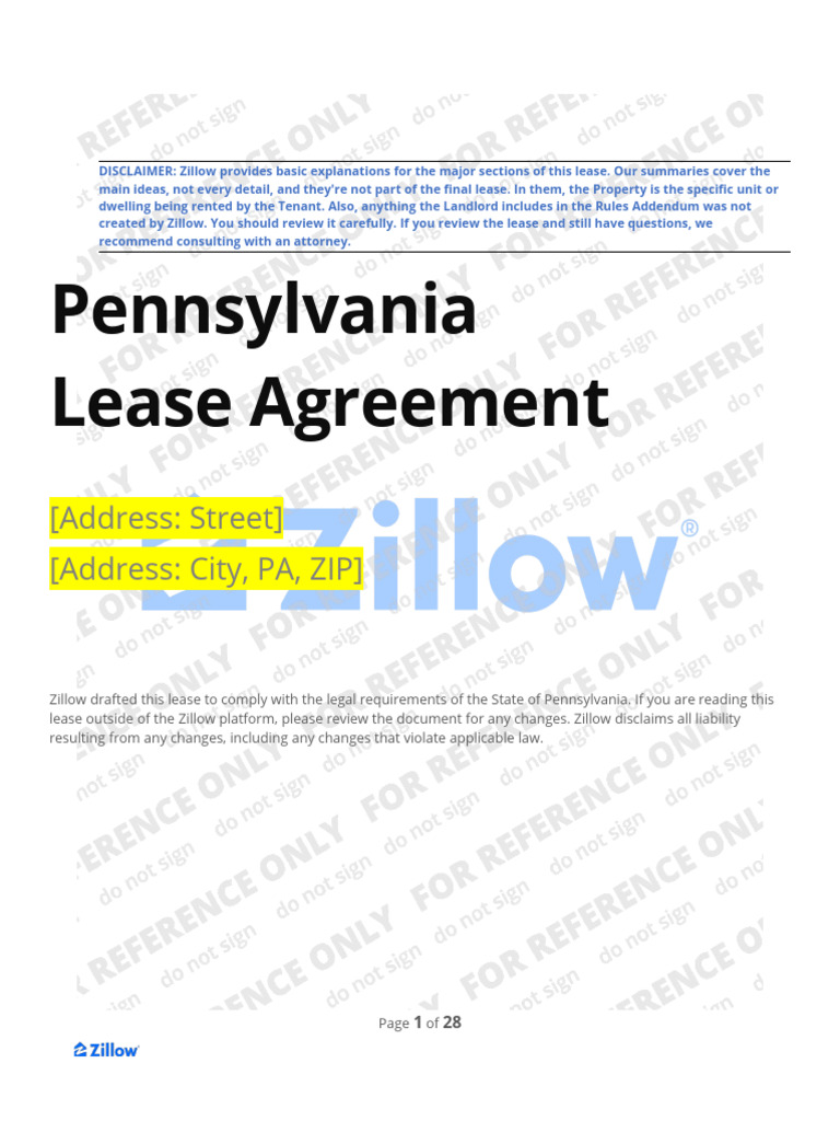 Pennsylvania Explainer Lease | PDF | Lease | Leasehold Estate