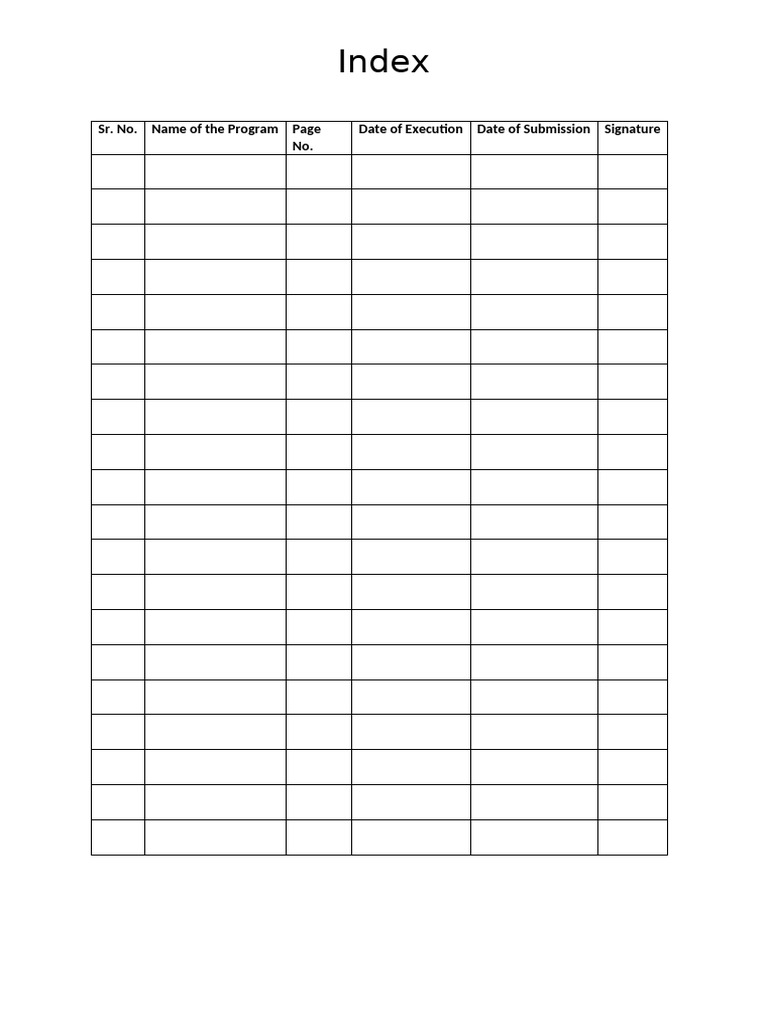 11th 2 CS Report File Index Page | PDF