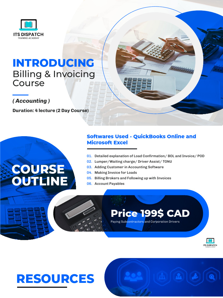 UpdatedBilling & Invoicing Course Outline | PDF | Business | Business Economics