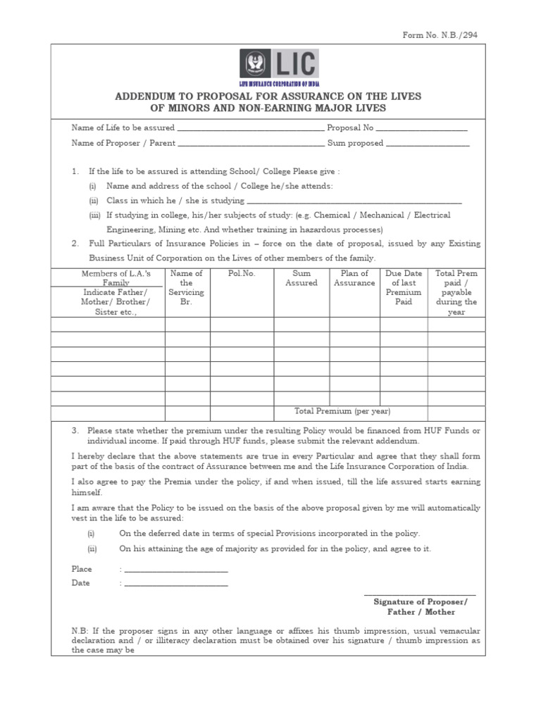 ADDENDUM LIVES | PDF | Insurance | Life Insurance