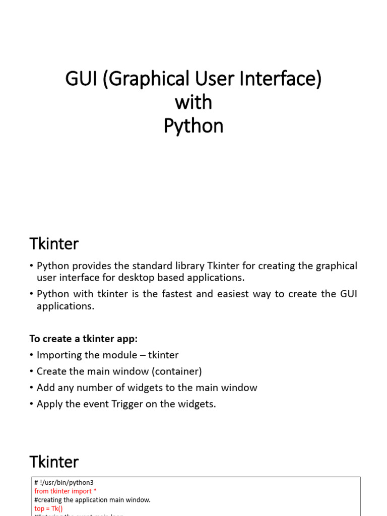 Gui Graphical User Interface Pdf Window Computing Graphical User Interfaces