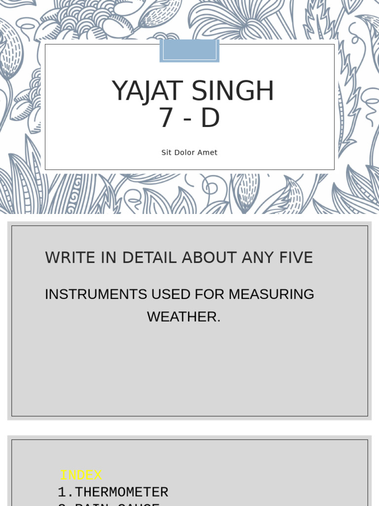 Yajat Singh PPT (Autosaved) | PDF | Rain | Humidity