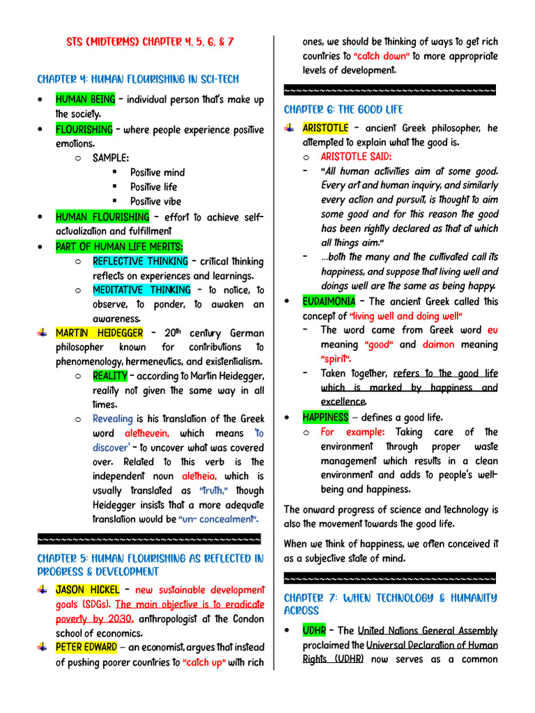 REVIEWER STS MIDTERM | PDF