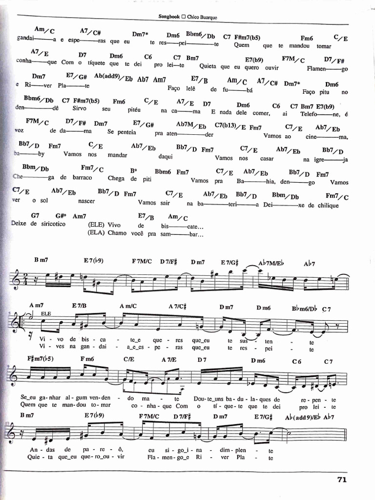Biscate - Chico Buarque | PDF
