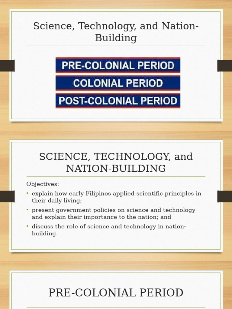 Science Technology and Nation Building PPT Iyr | PDF