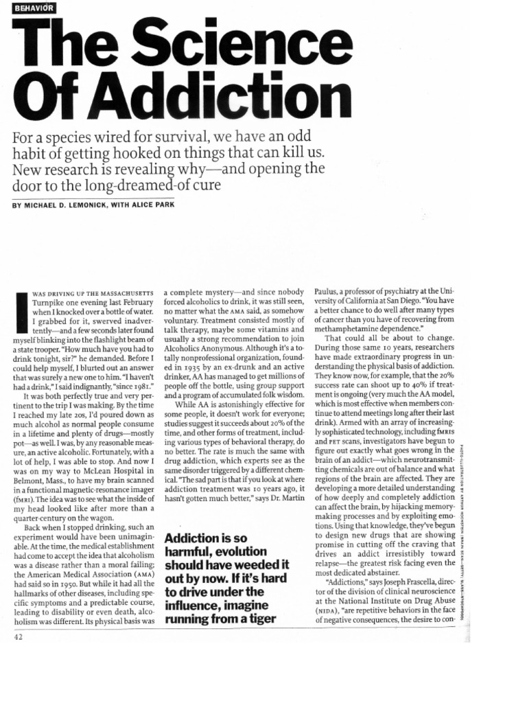 Science of Addiction Part1 | PDF