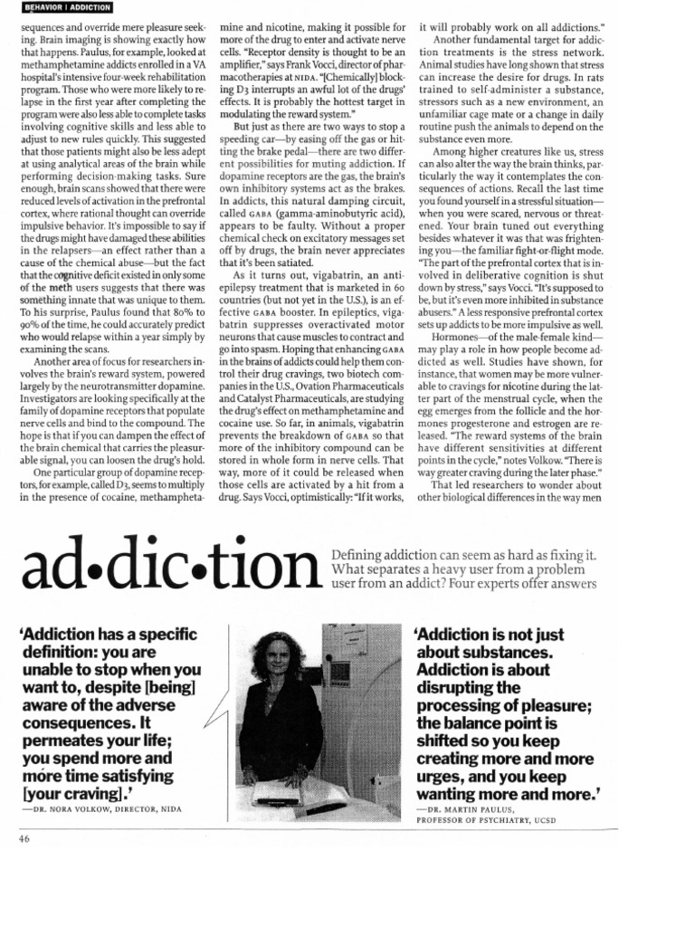 Science of Addiction Part3 | PDF