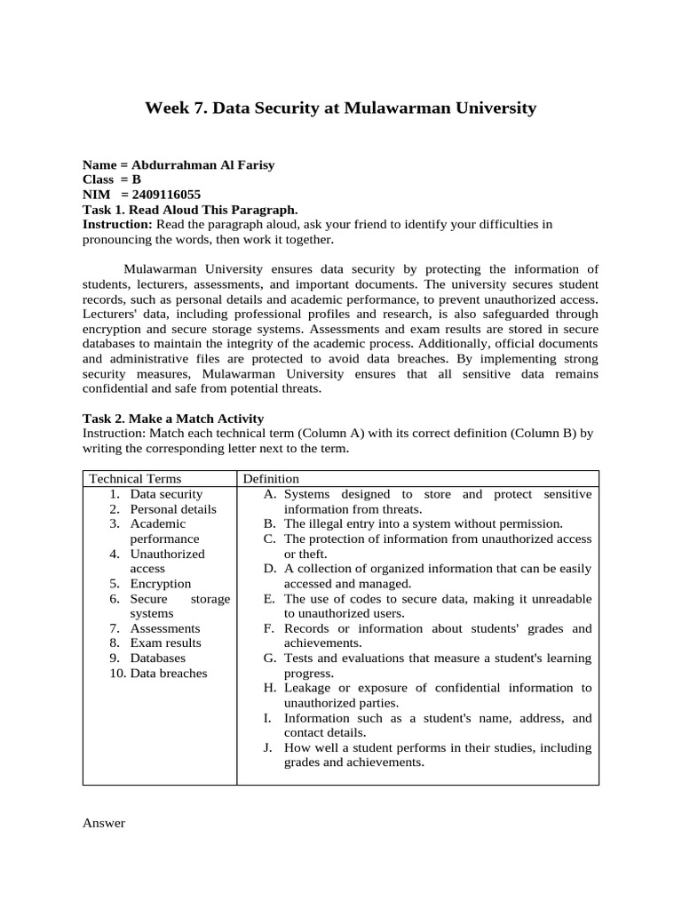 Data Security Practices at Mulawarman University | PDF | Security | Computer Security