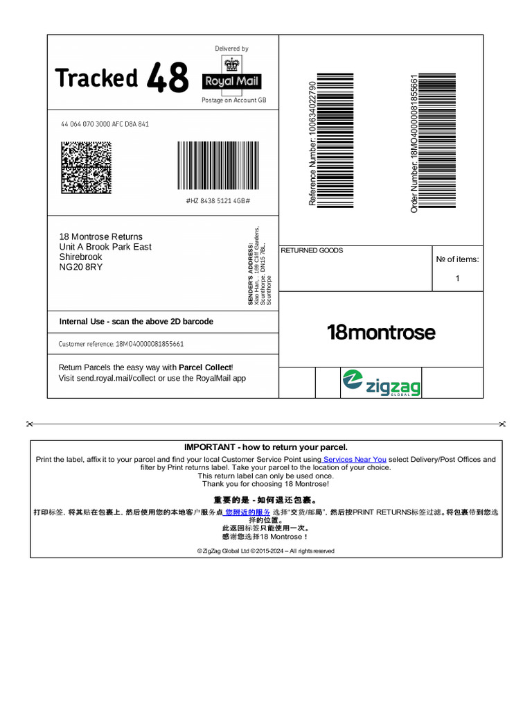 How to Return Your Parcel Easily | PDF
