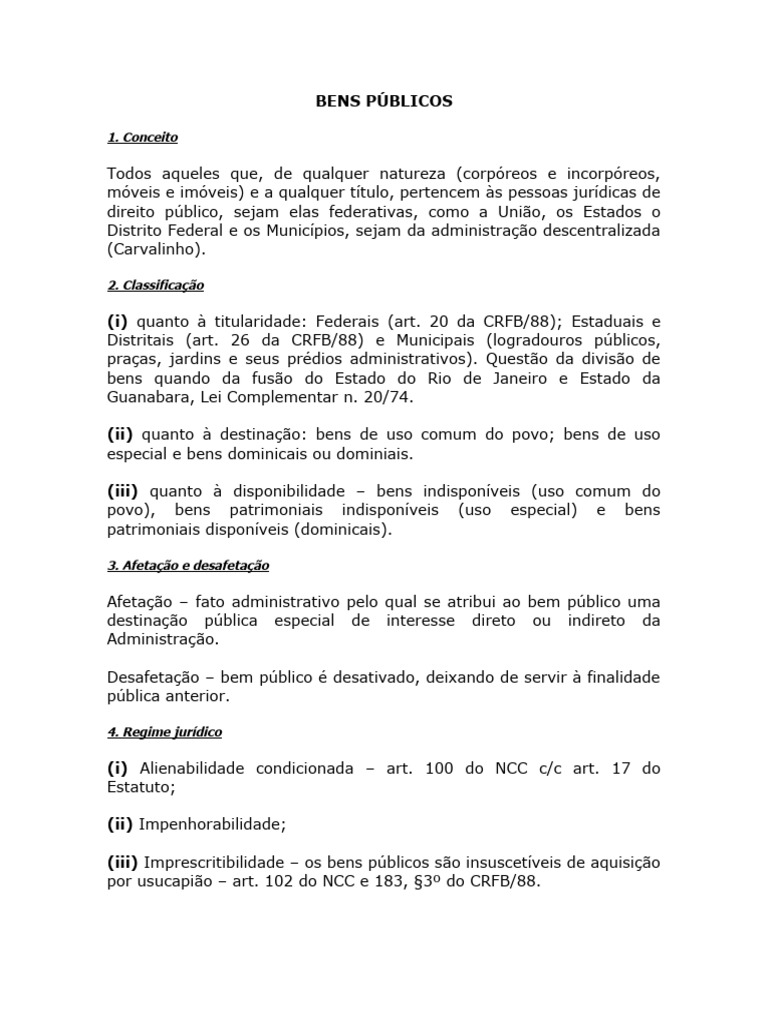 Aula 11 - Bens Publicos | PDF | Esfera pública | Justiça