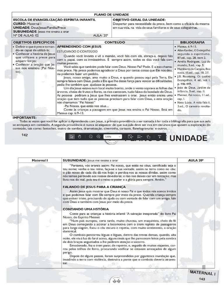 AULA JESUS ME ENSINA A ORAR | PDF