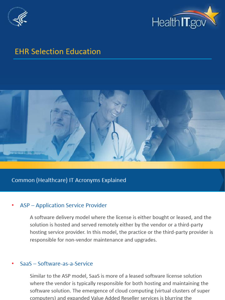 EHR Selection Interoperability | PDF | Software As A Service | Encryption