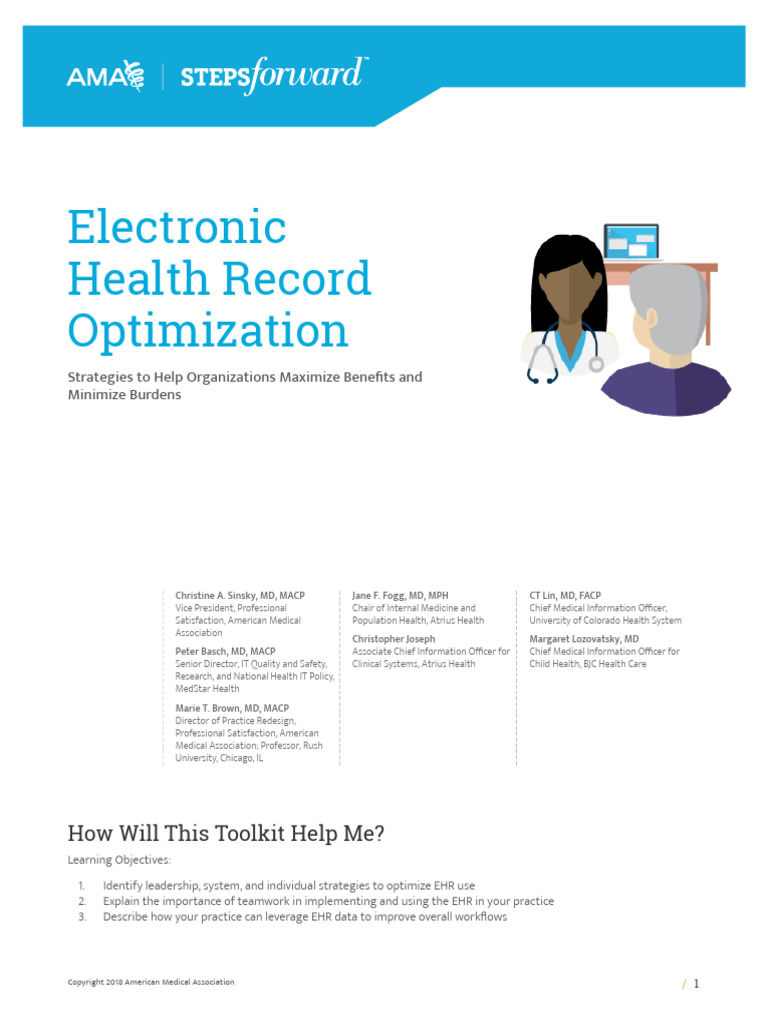 EHR Optimization Strategies Interoperability | PDF | Electronic Health ...