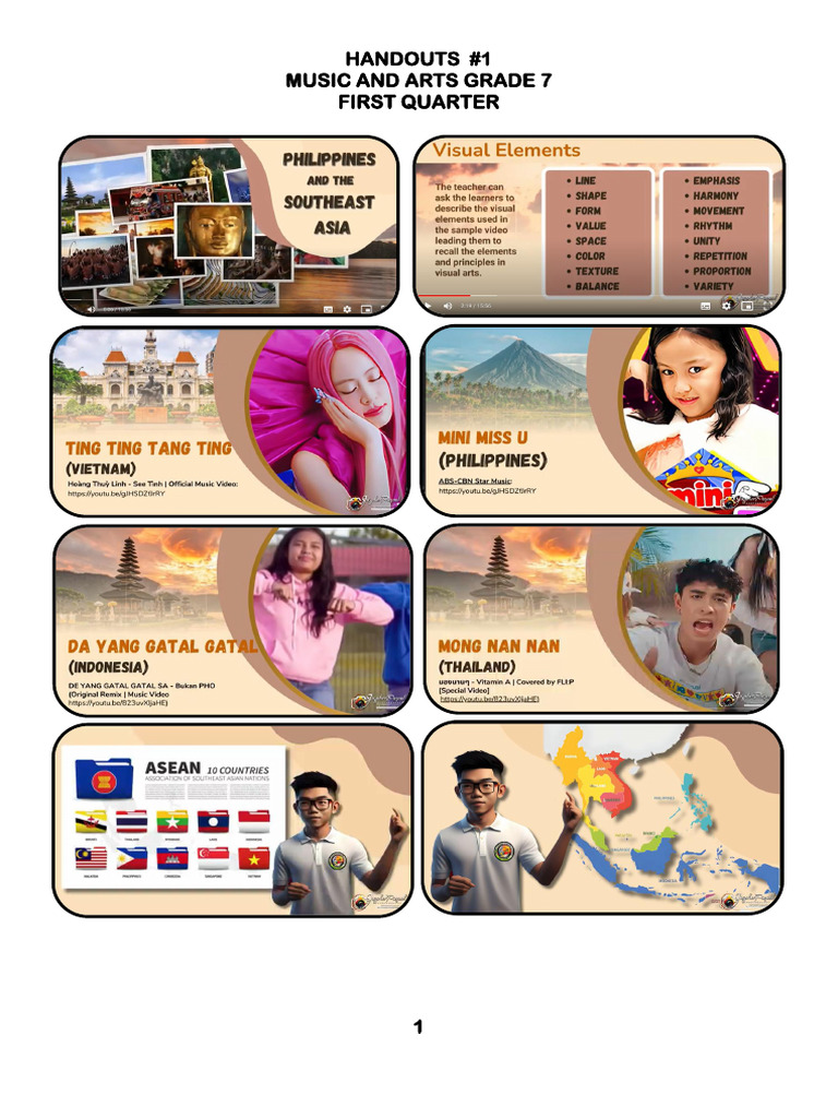 Mapeh g7 1st Quarter Handouts 2024 2025 For Students | PDF