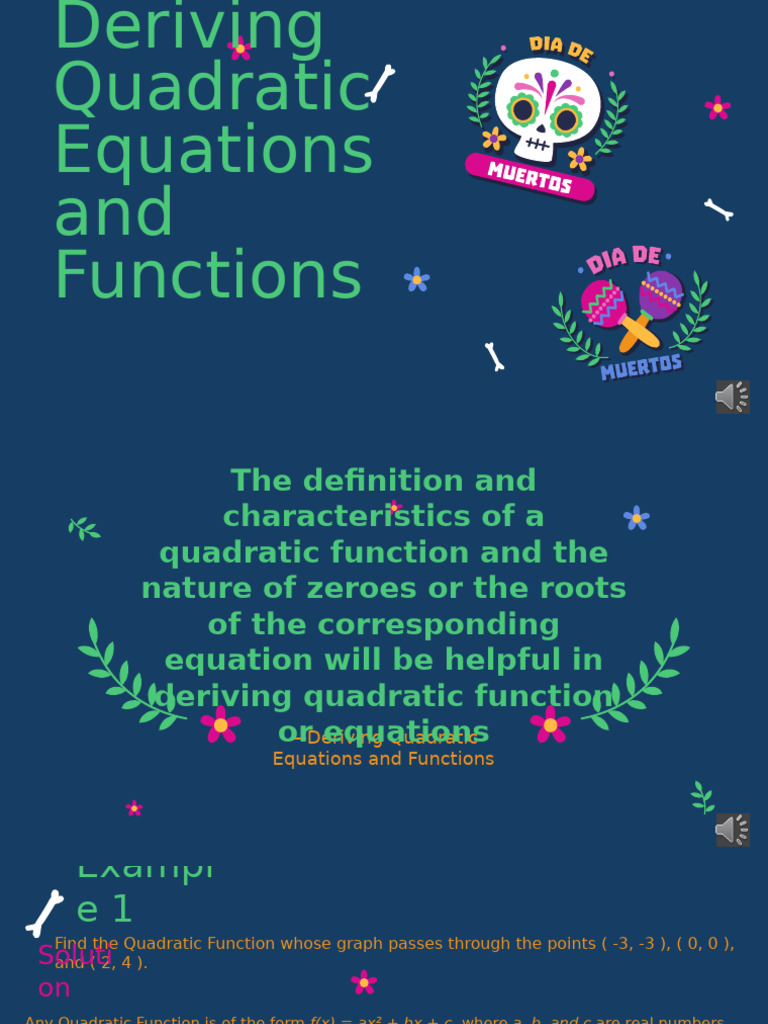 2.4 Deriving Quadratic Equations and Functions | PDF | Quadratic ...
