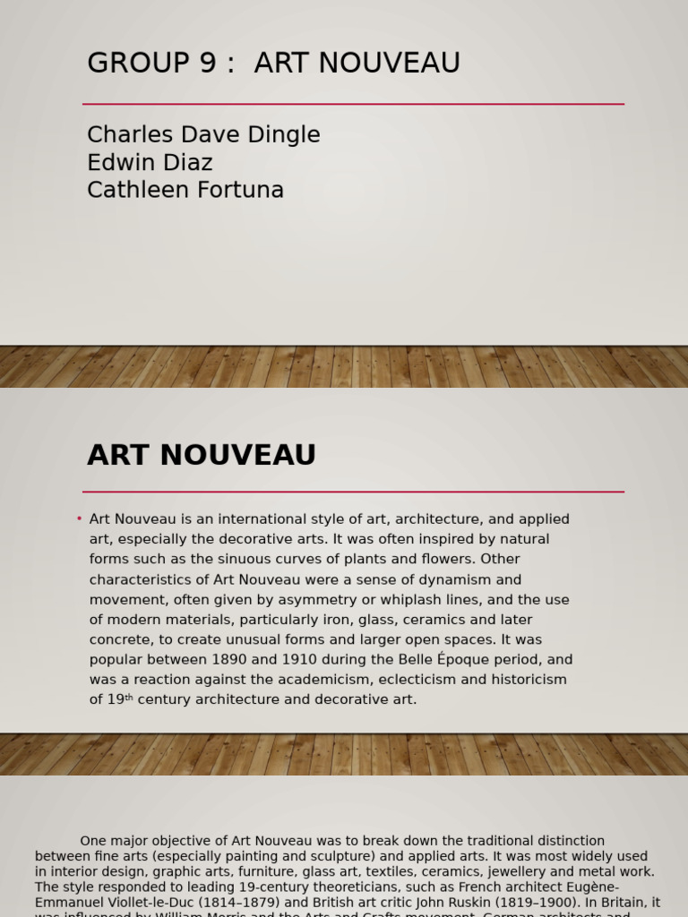 Group-9-Art-Nouveau | PDF | Art Nouveau | Style