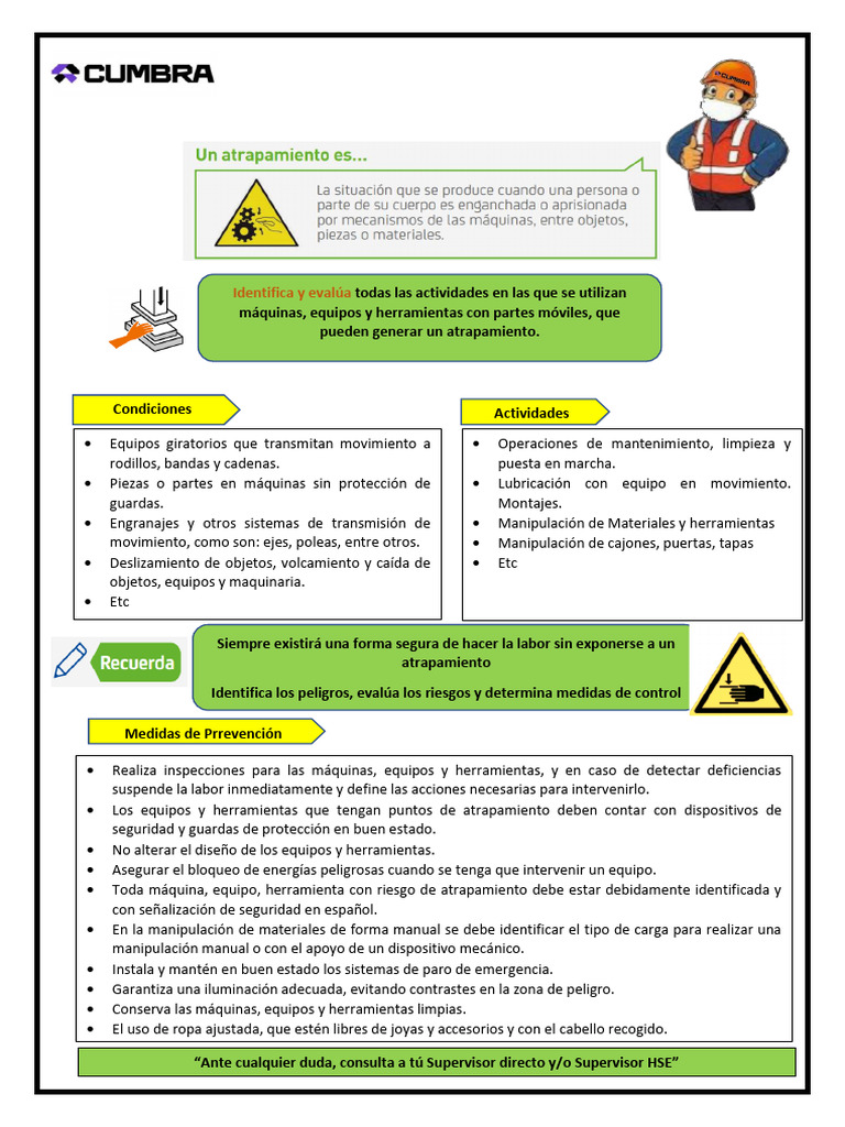 18.11.23 Puntos de Atrapamiento | PDF | Bienes manufacturados