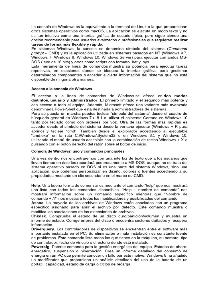 Soft Diag | PDF | Interfaz de línea de comando | Microsoft Windows