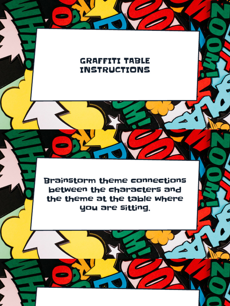 2 Graffiti Tables Instructions | PDF | Art