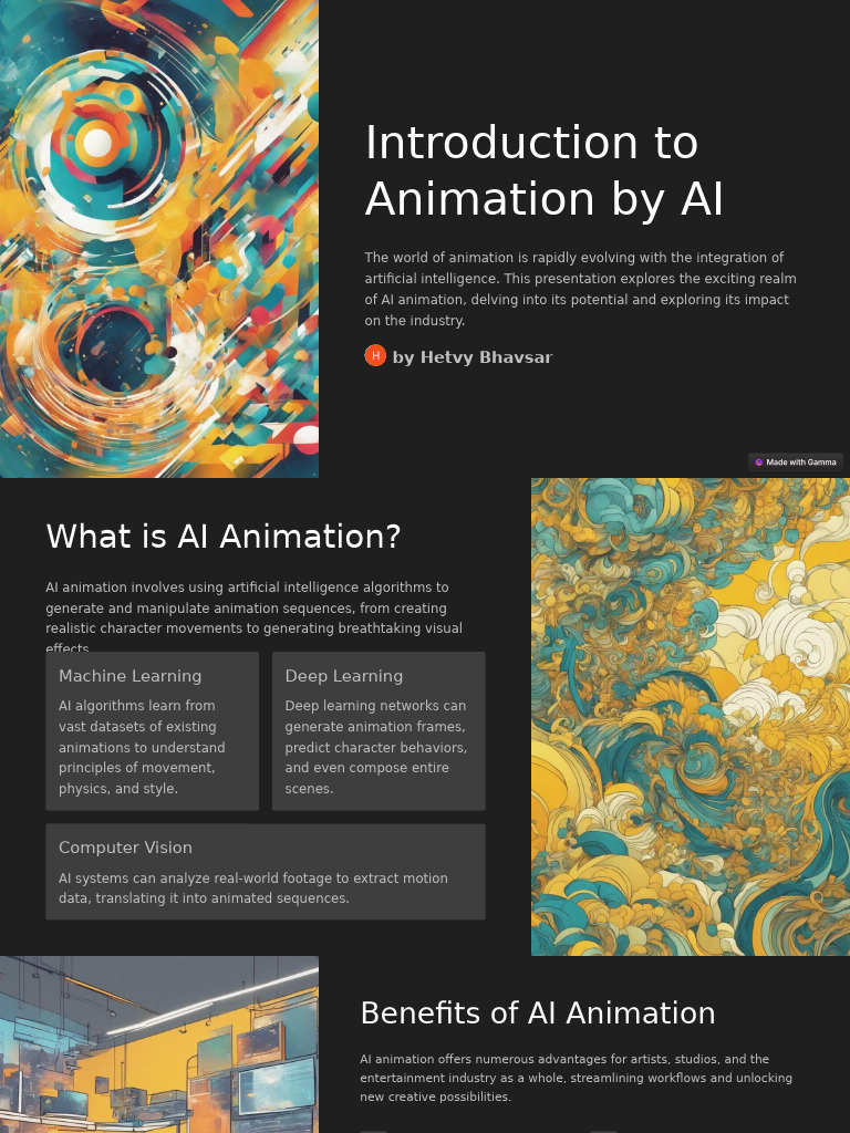 Introduction to Animation by AI (1) | PDF | Artificial Intelligence ...