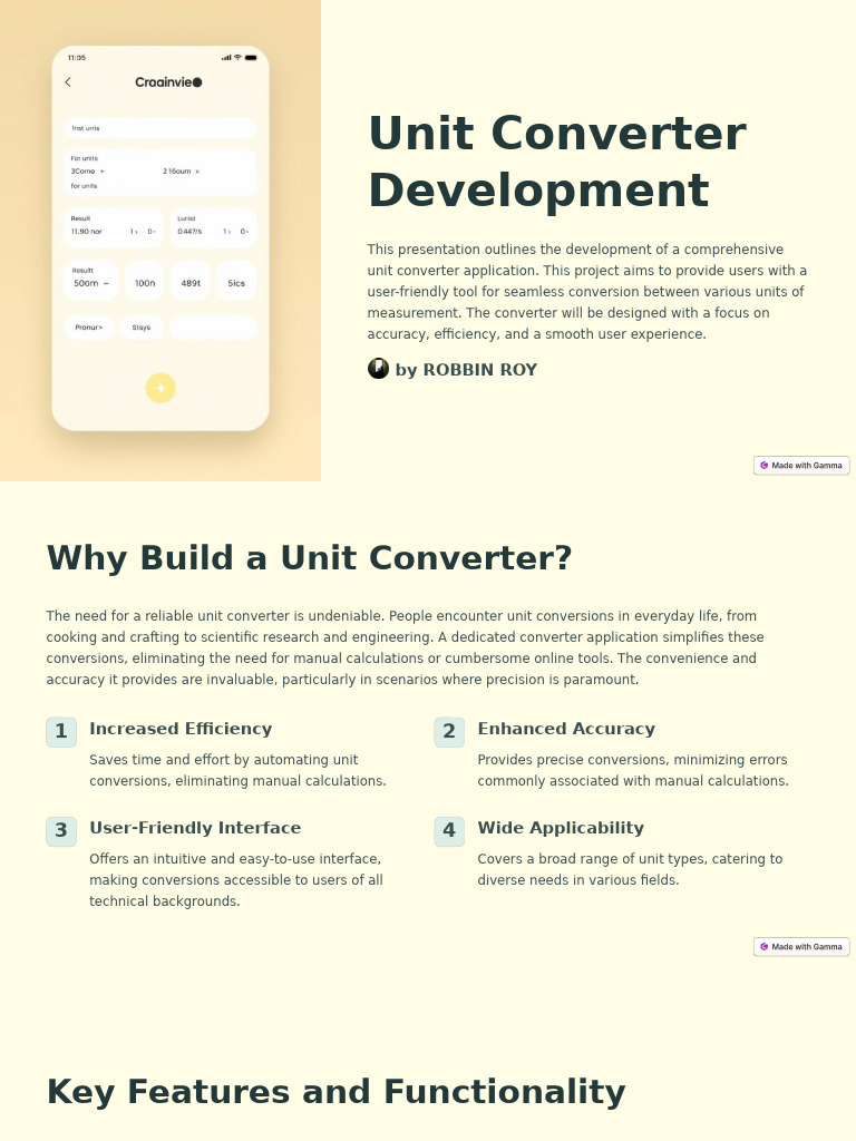 Unit Converter Development | PDF | Augmented Reality | Cloud Computing