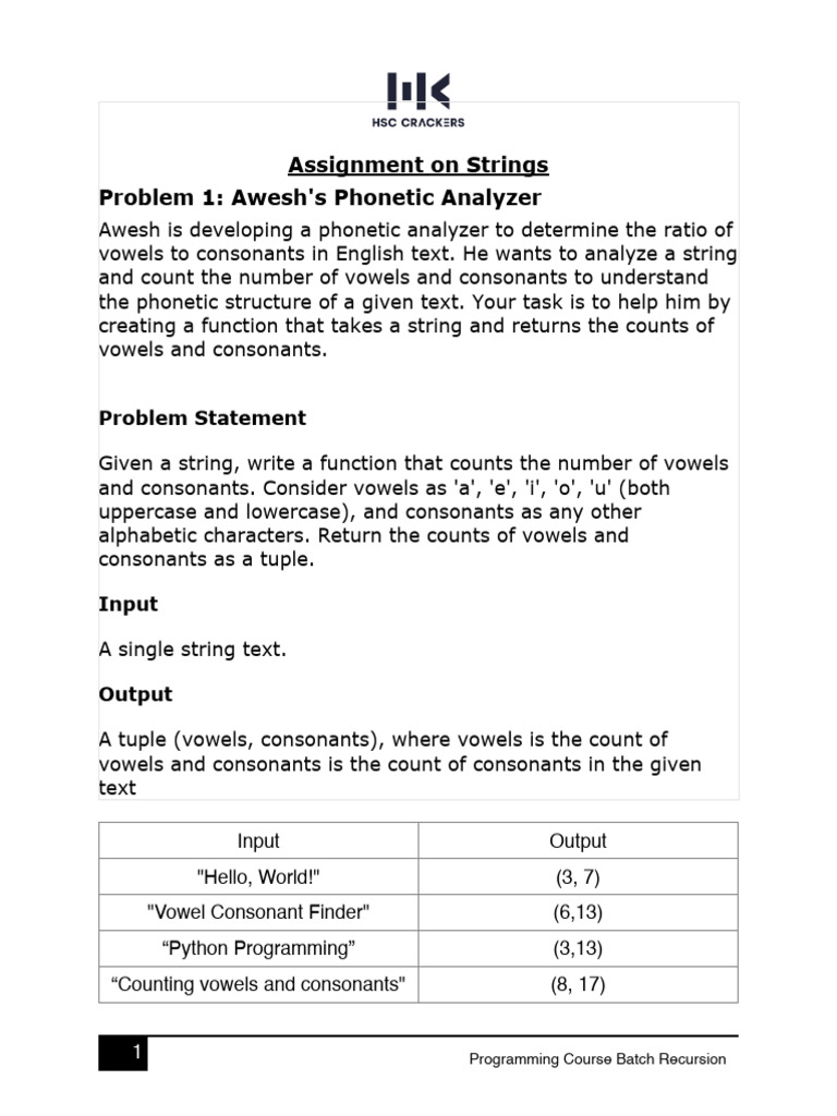 String Practise | PDF | Encryption | Consonant