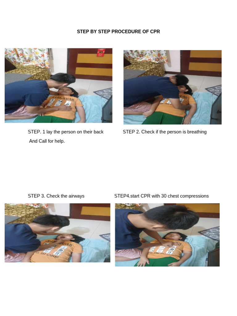 Step by Step Procedure of CPR | PDF | Science & Mathematics